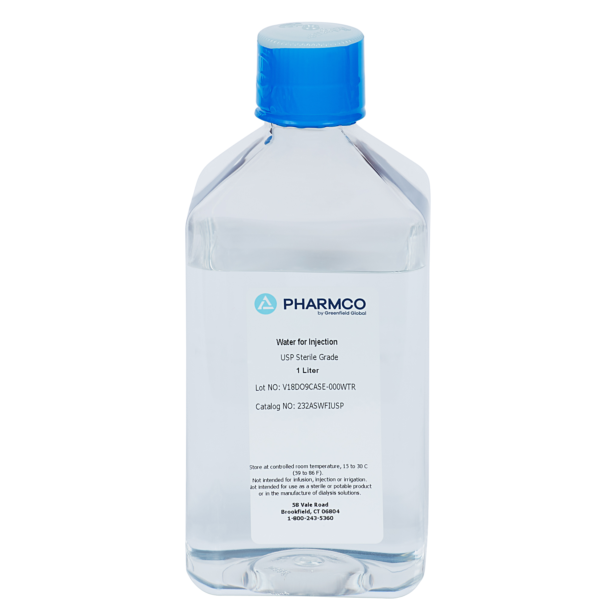 Water Sterile WFI USP 6x1 Liter
