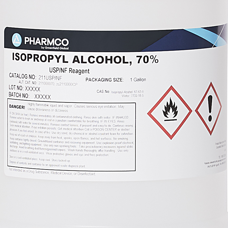 IPA 70% USP/NF 4x1 Gal